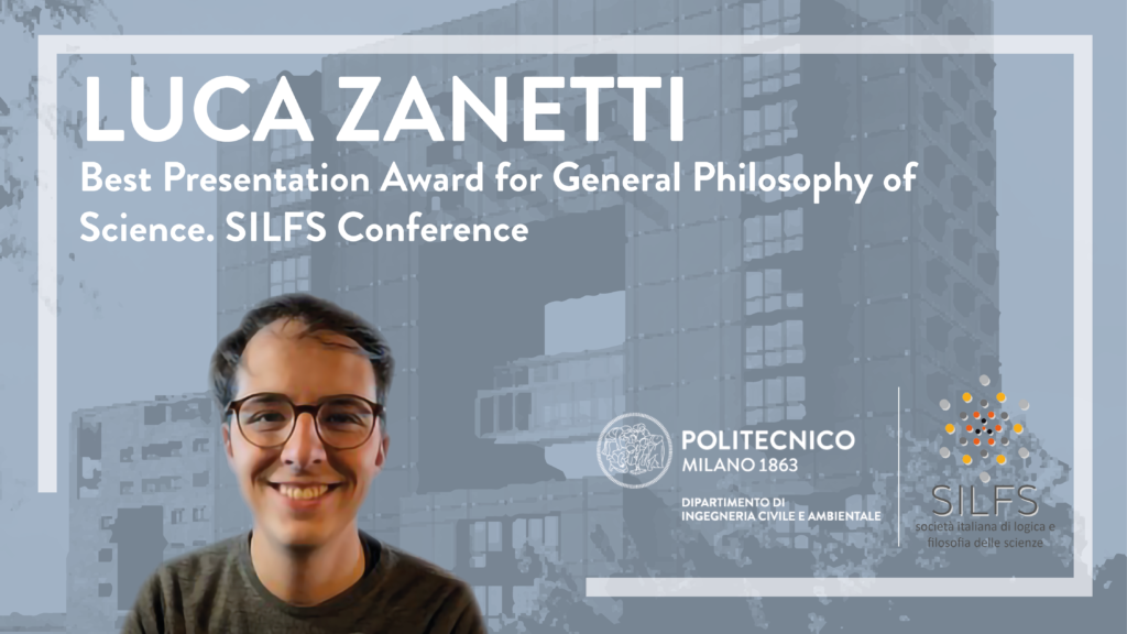 Luca Zanetti wins the Best Presentation Award - SILFS - DICA - Polimi