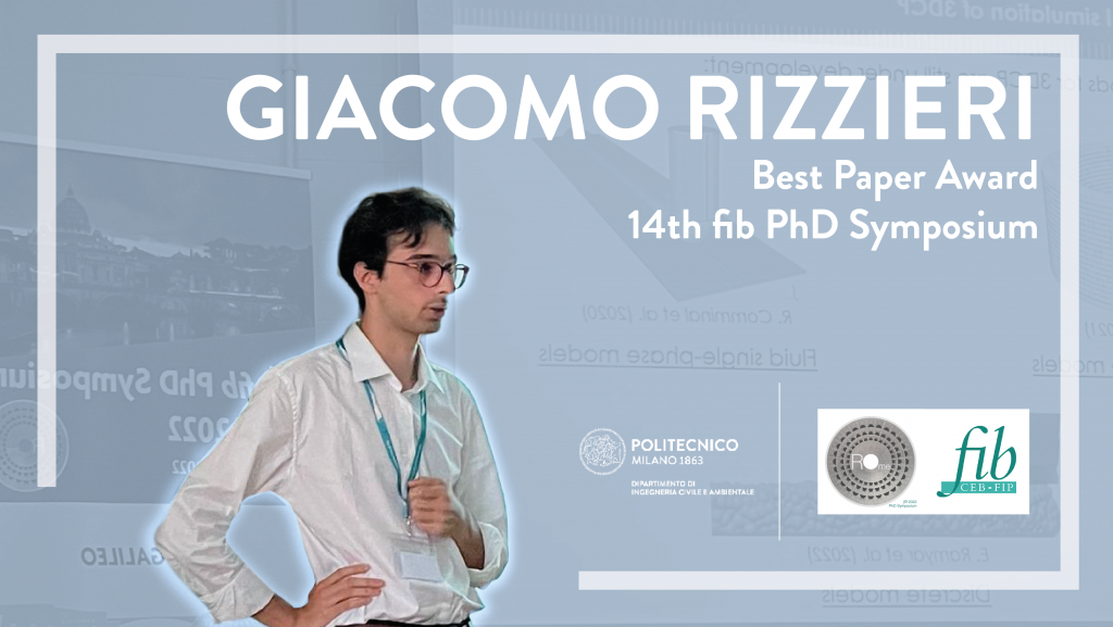 Best Paper Award per Giacomo Rizzieri al PhD Symposium fib di Roma ...