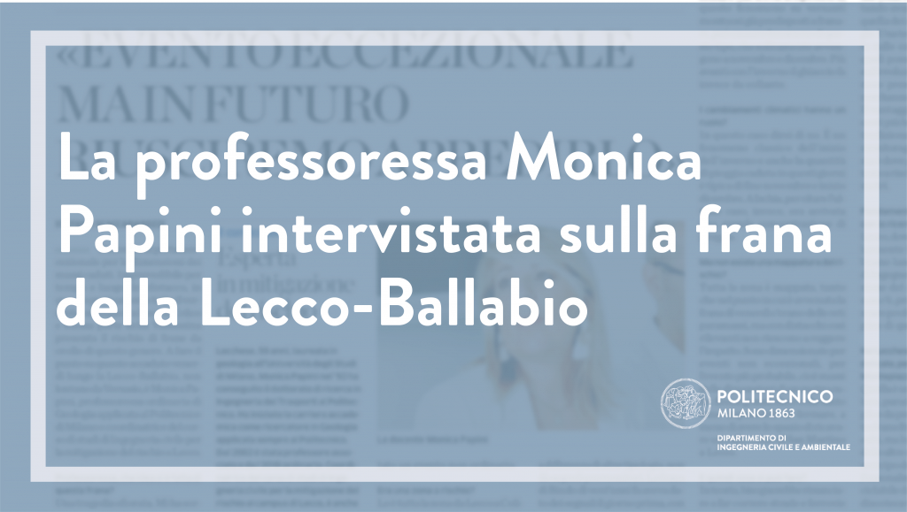 Landslide in the Lecco area - Interview with teacher Monica Papini ...