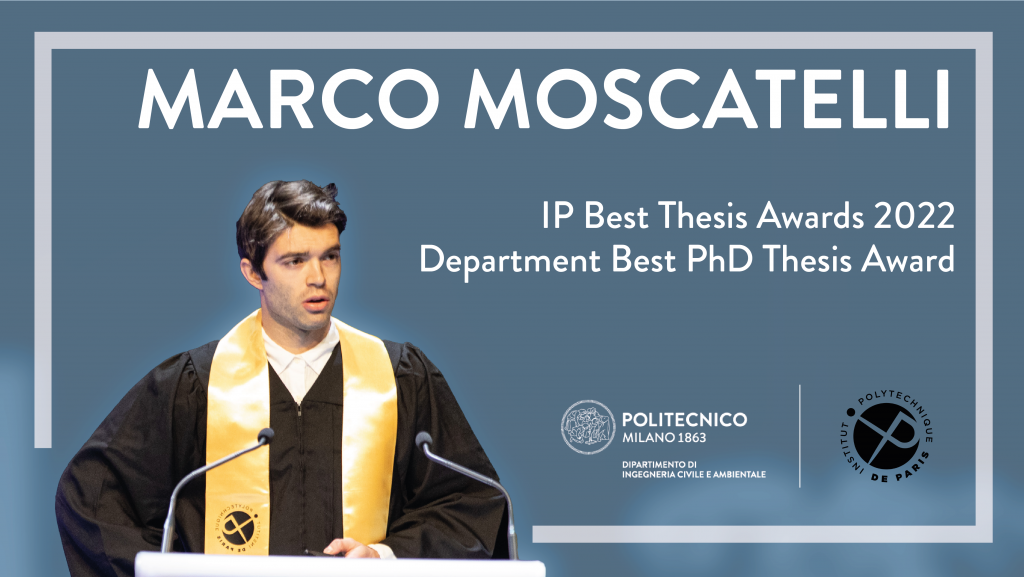 Marco Moscatelli premiato all'IP Best Thesis Awards 2022 - DICA - Polimi