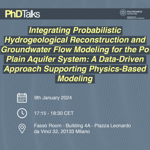 PhDTalks | Integrating Probabilistic Hydrogeological Reconstruction and Groundwater Flow ...