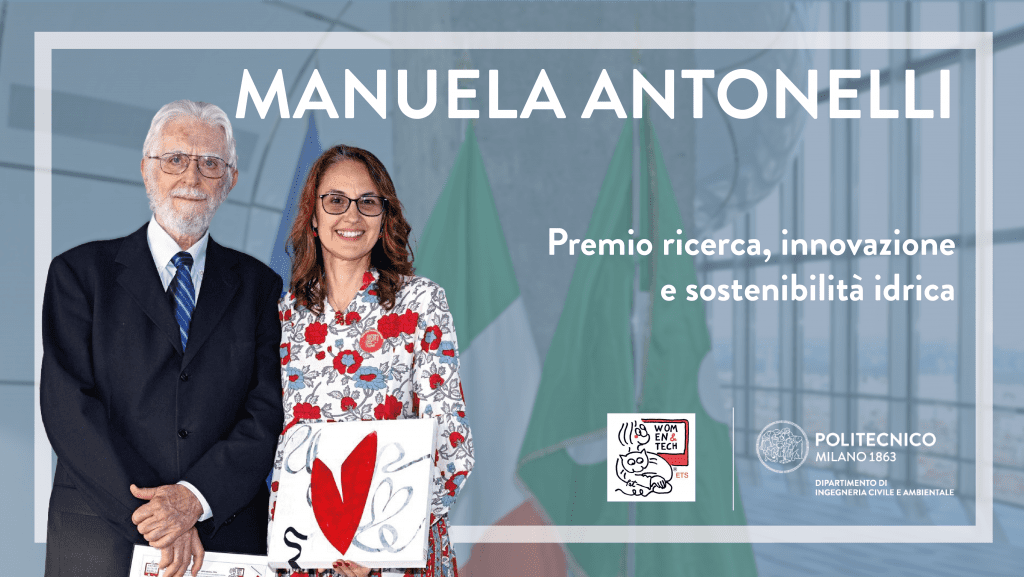 Manuela Antonelli receives the "Research, Innovation, and Water Sustainability Award - Women ...